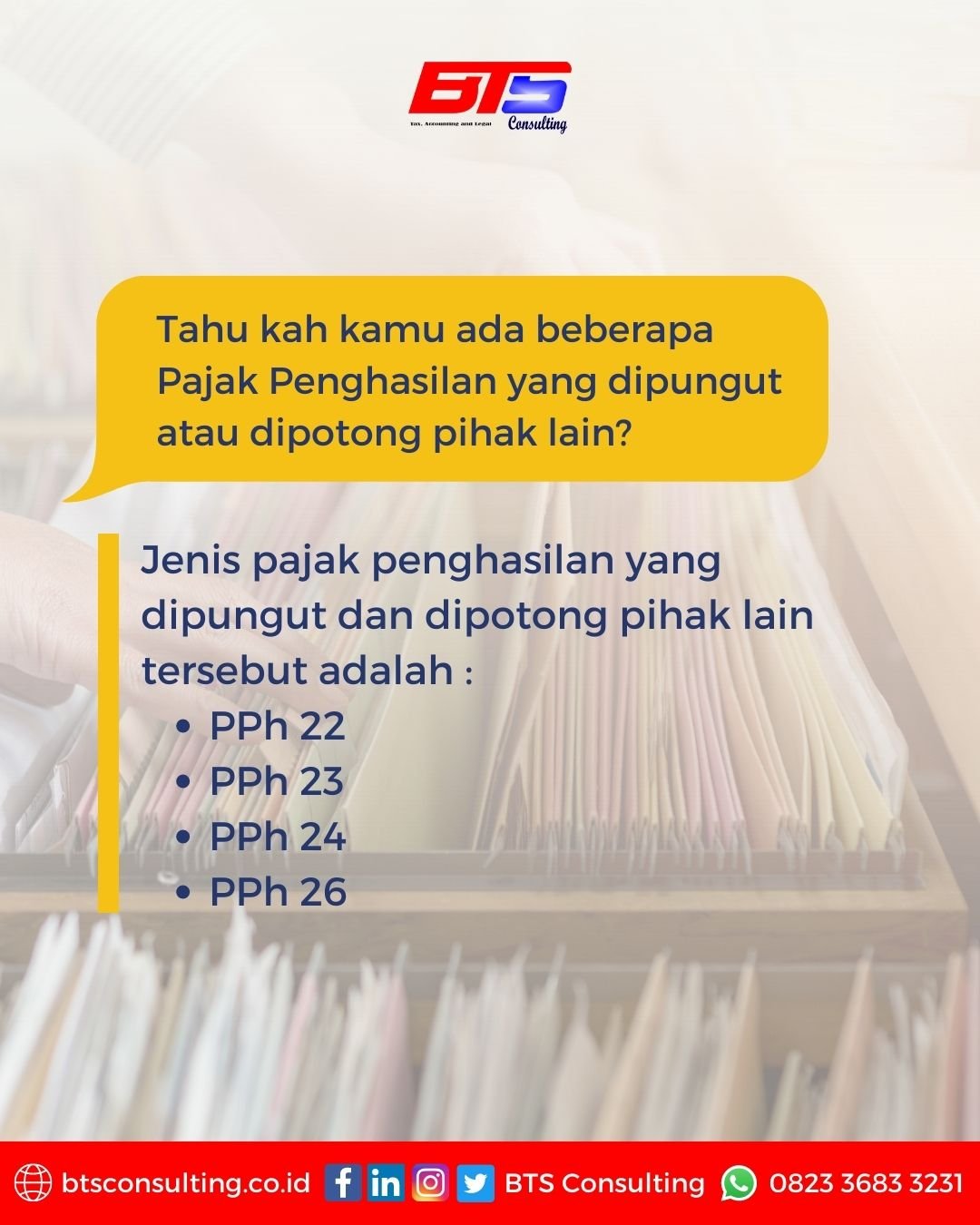 DIPOTONG PIHAK KETIGA? NAMUN SALAH TARIF? SIMAK BERIKUT – Berkah Tangguh Sinergi – BTS Consulting