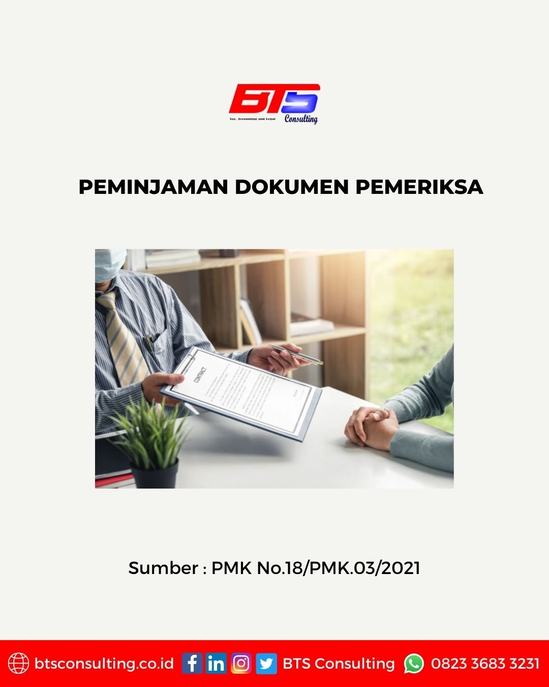 PEMINJAMAN DOKUMEN PEMERIKSA – Berkah Tangguh Sinergi – BTS Consulting