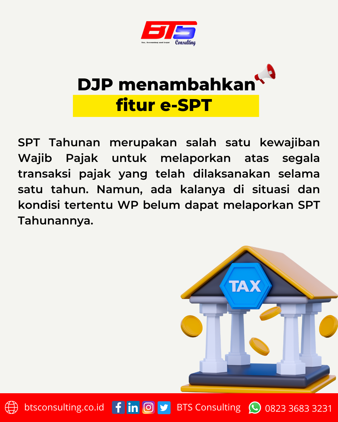 BISA SECARA ONLINE ! PEMBERITAHUAN PERPANJANGAN PELAPORAN SPT – Berkah Tangguh Sinergi – BTS ...
