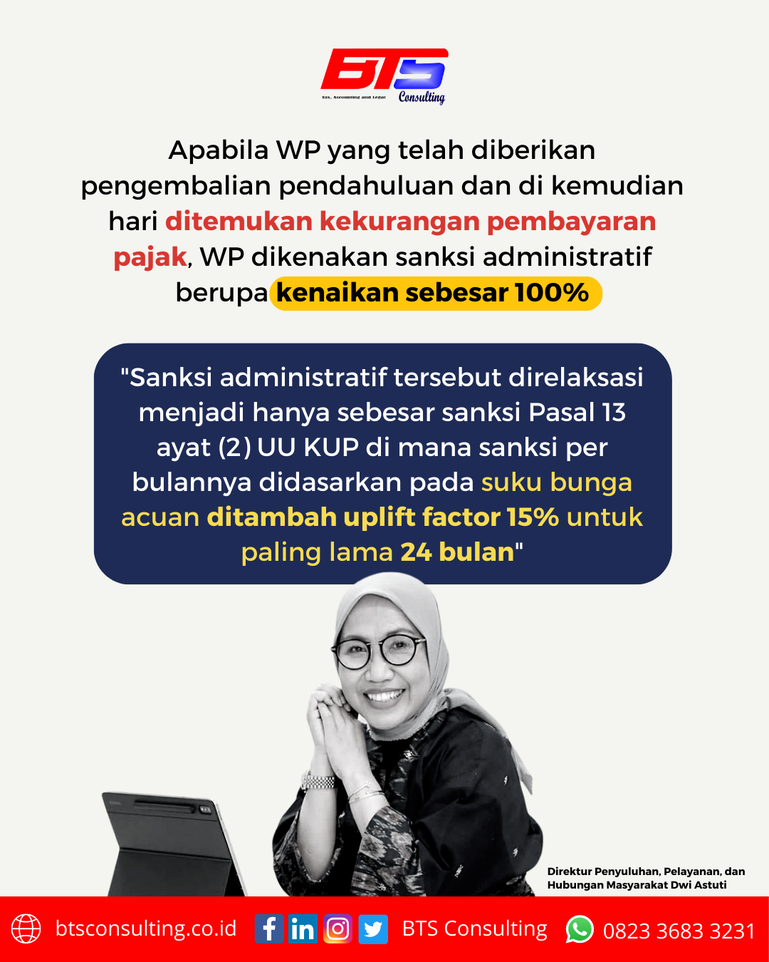 DJP PERCEPAT PENGEMBALIAN KELEBIHAN PEMBAYARAN PAJAK – Berkah Tangguh Sinergi – BTS Consulting